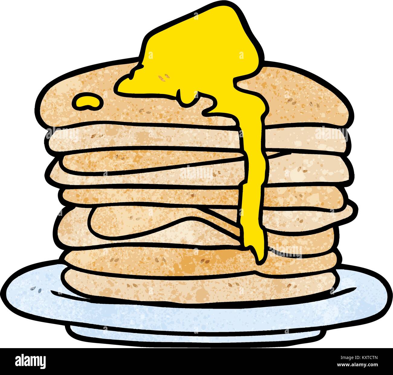 cartoon stack of pancakes Stock Vector Image & Art - Alamy