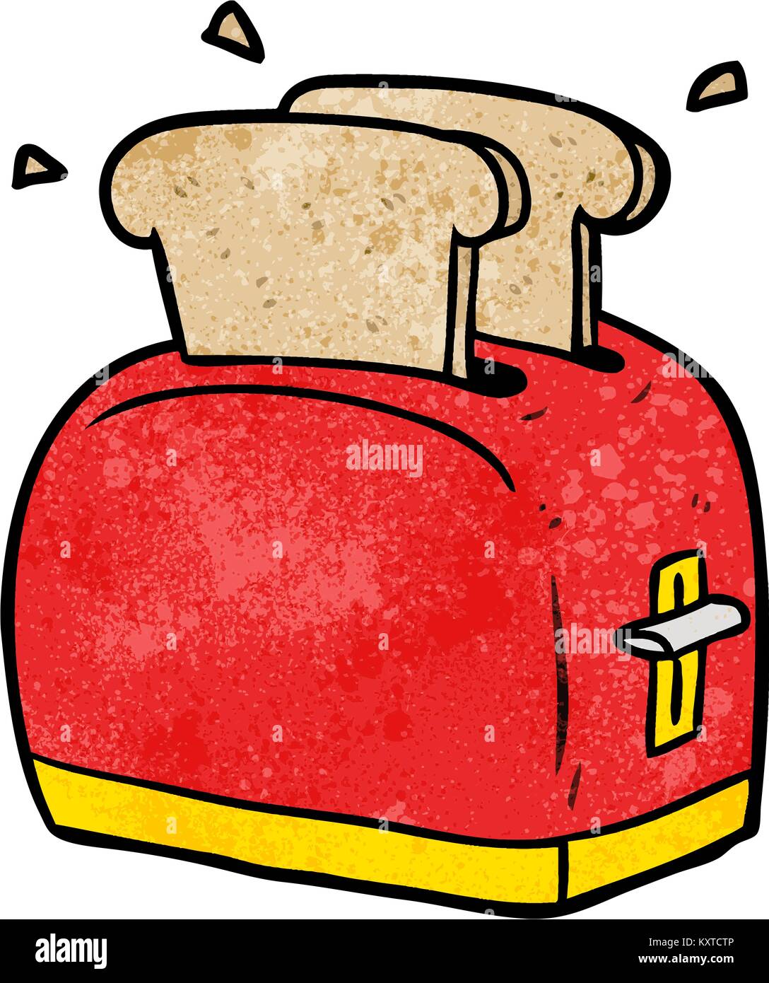cartoon toaster toasting bread Stock Vector Image & Art - Alamy