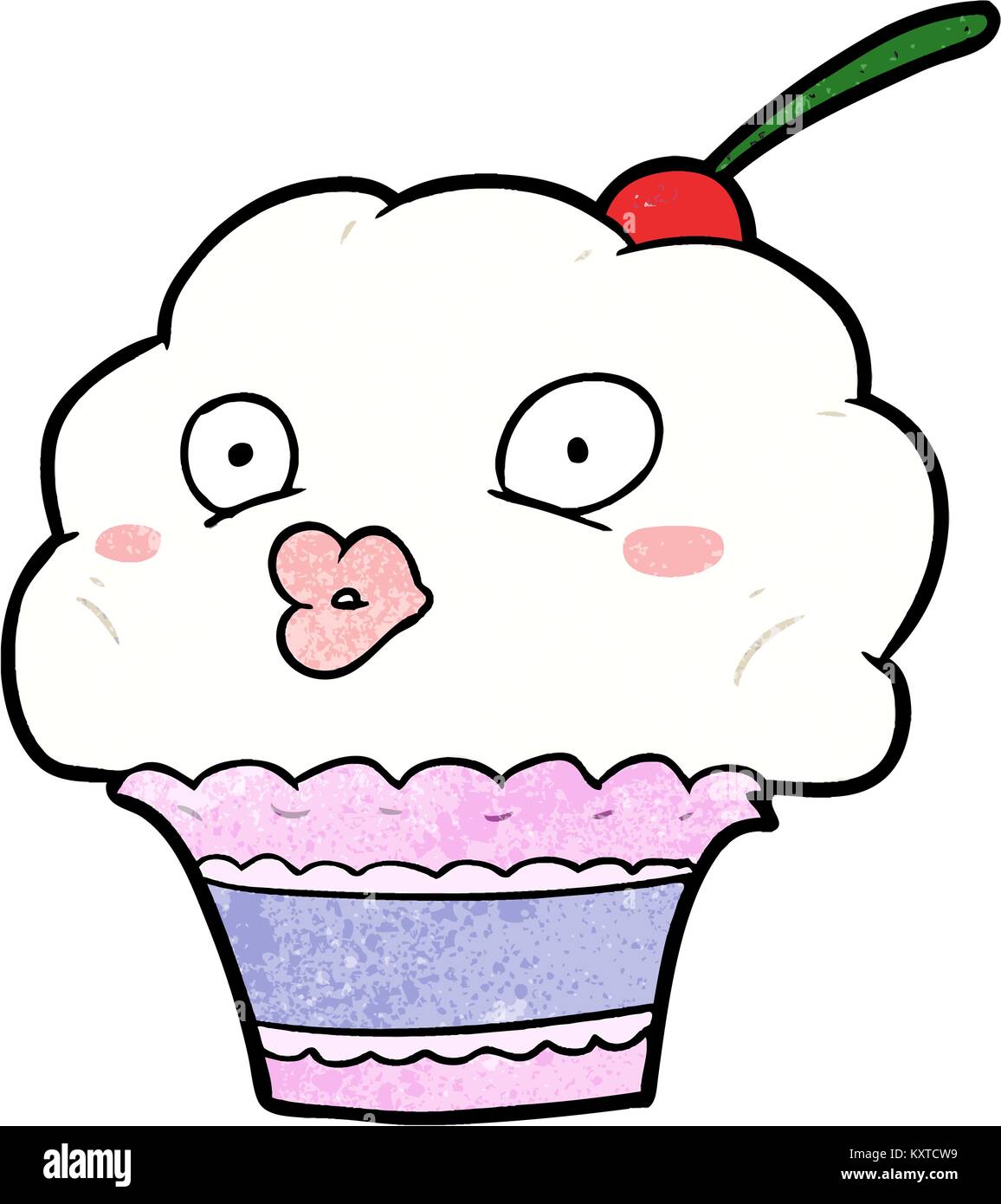 funny cartoon cupcake Stock Vector Image & Art - Alamy