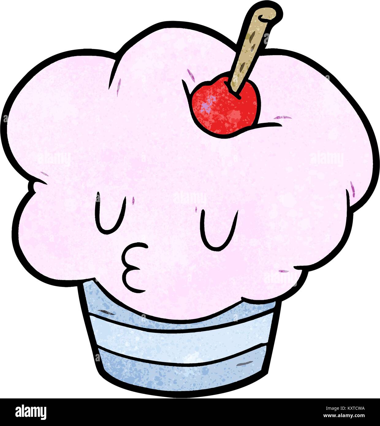 funny cartoon cupcake Stock Vector Image & Art - Alamy