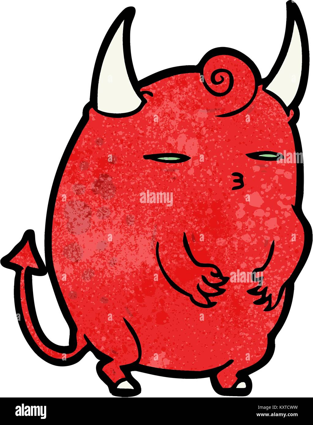 Fat devil cartoon Stock Vector Images - Alamy