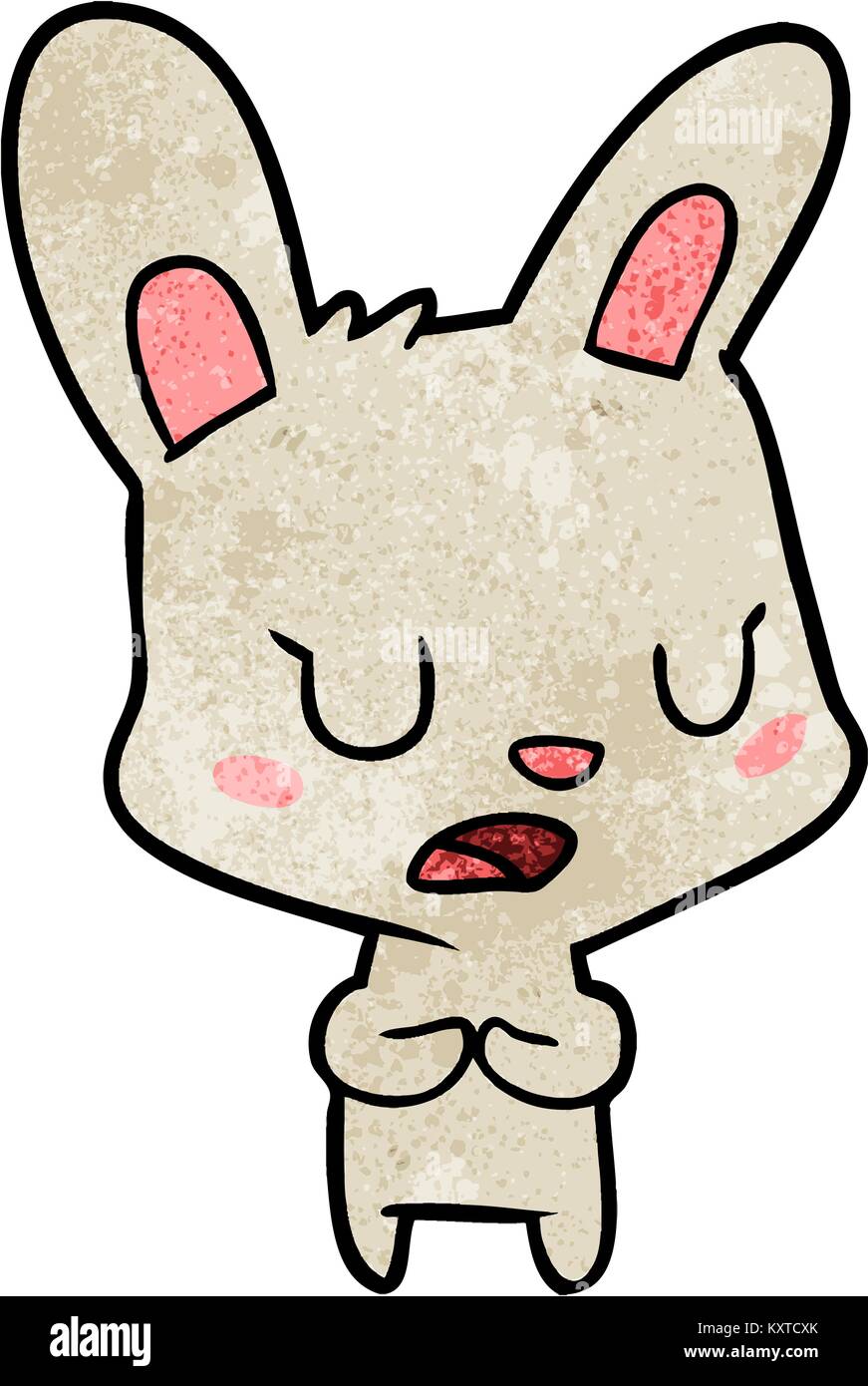 cartoon rabbit talking Stock Vector Image & Art - Alamy