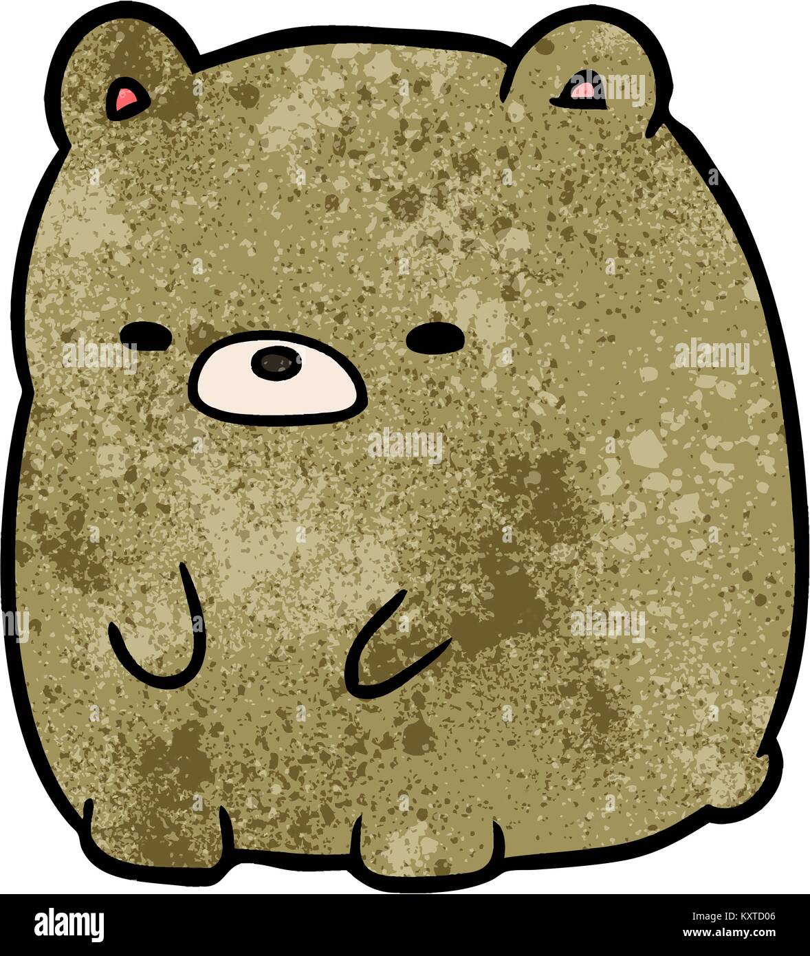cute cartoon sad bear Stock Vector Image & Art - Alamy