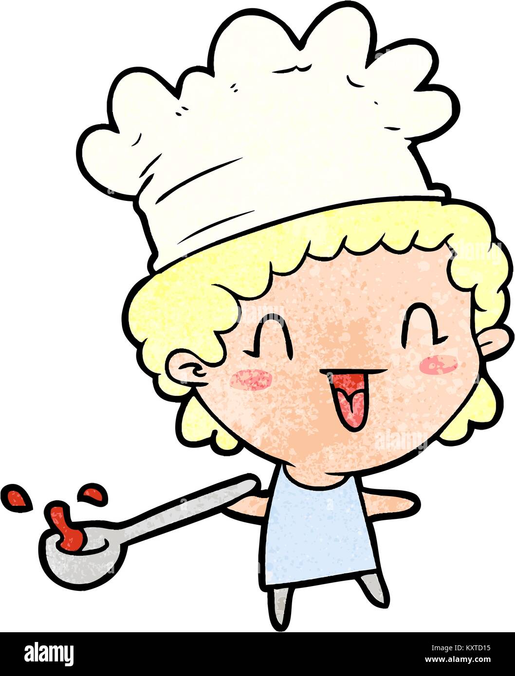 cute cartoon happy chef Stock Vector Image & Art - Alamy