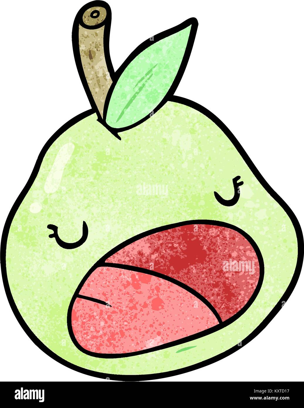 cute cartoon pear Stock Vector Image & Art - Alamy