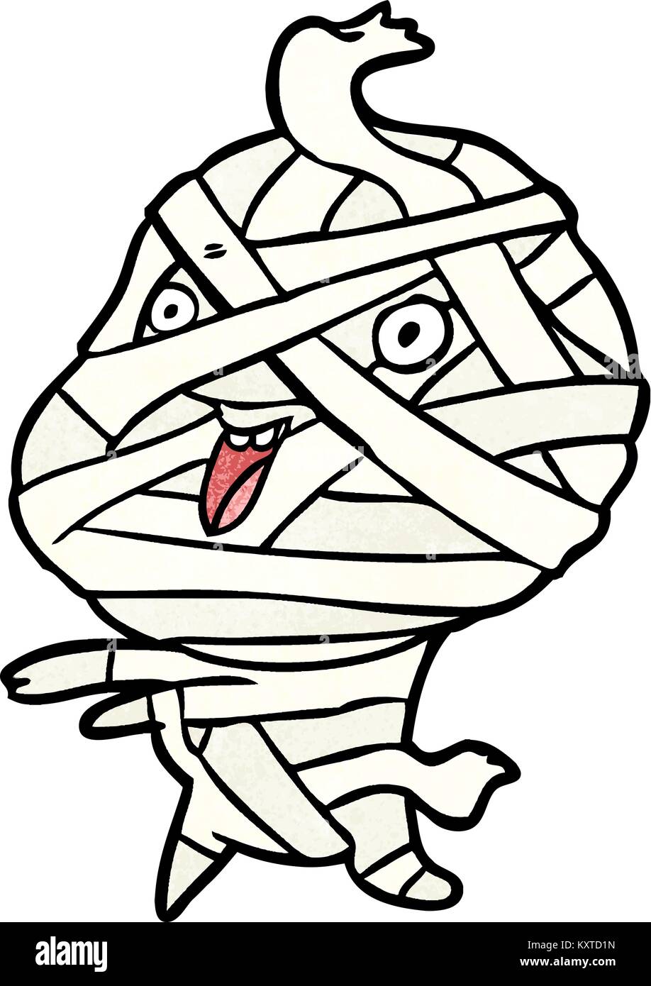 cute cartoon halloween mummy Stock Vector Image & Art - Alamy