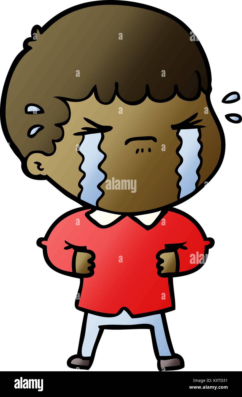 cartoon man crying Stock Vector Image & Art - Alamy