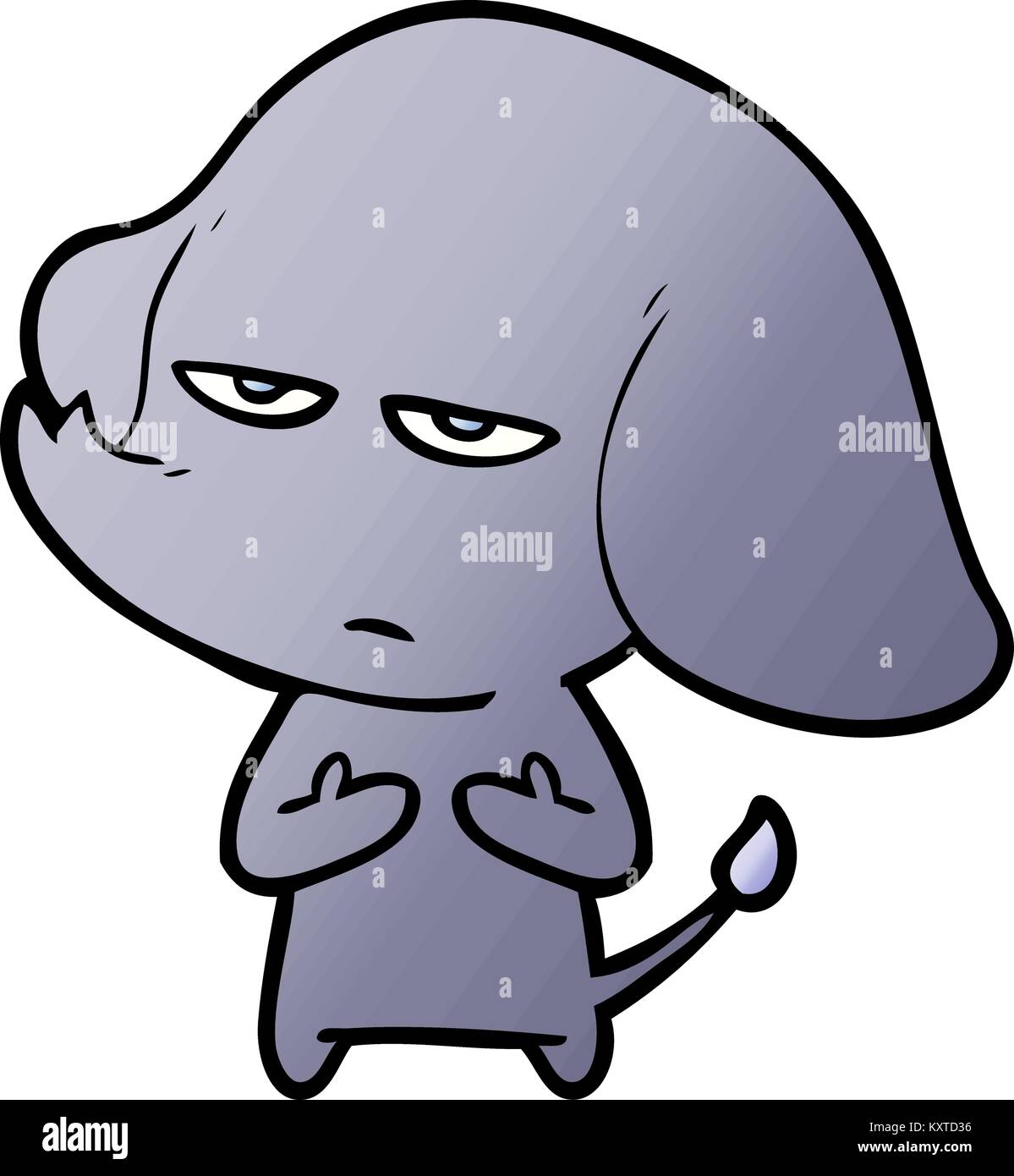 annoyed cartoon elephant Stock Vector Image & Art - Alamy