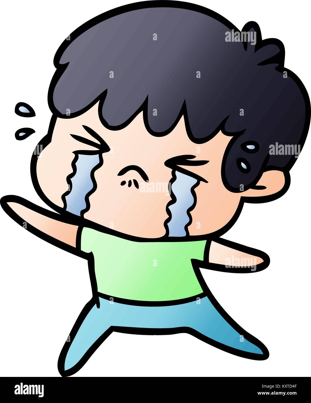 cartoon boy crying Stock Vector Image & Art - Alamy