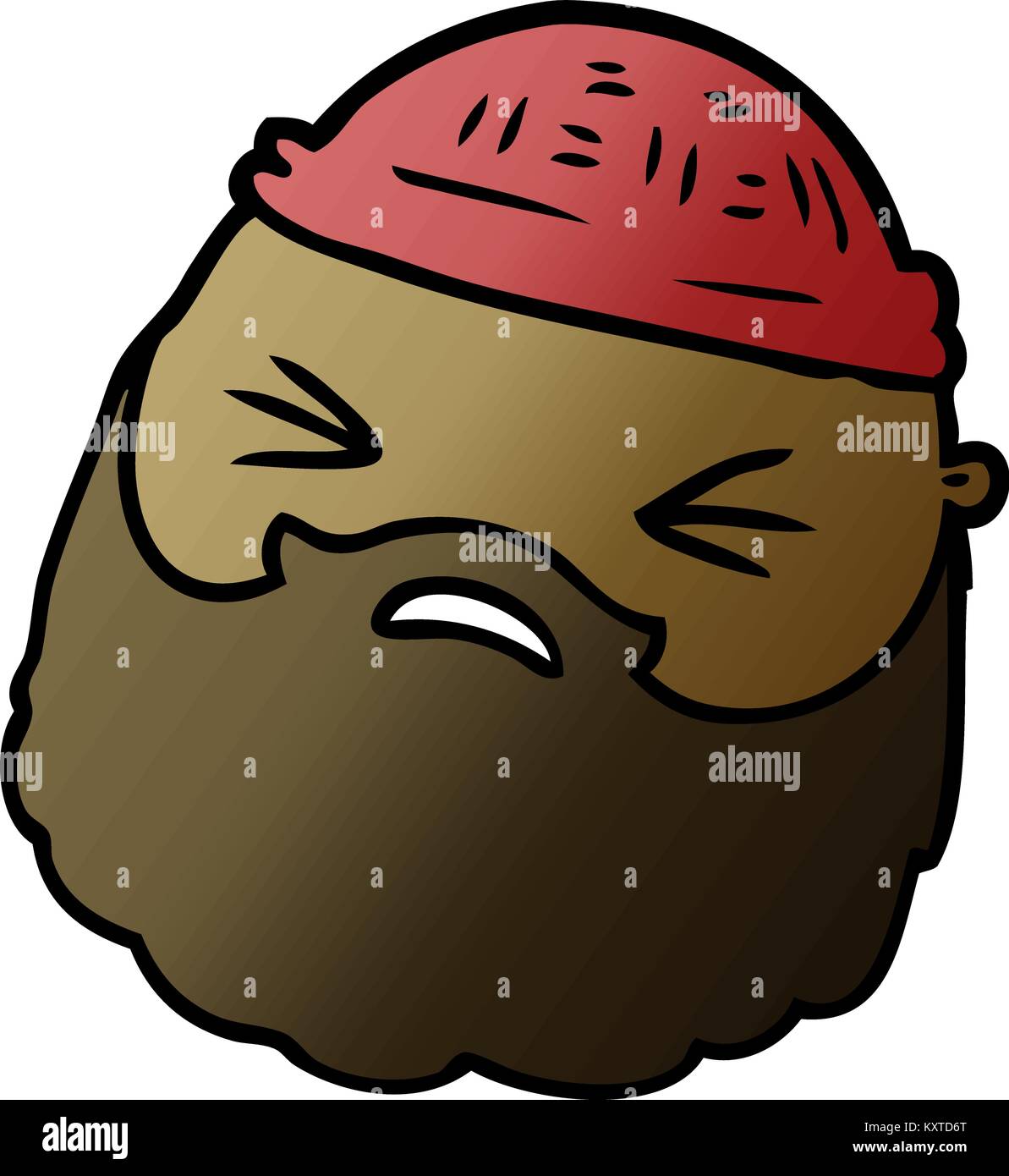 cartoon male face with beard Stock Vector Image & Art - Alamy