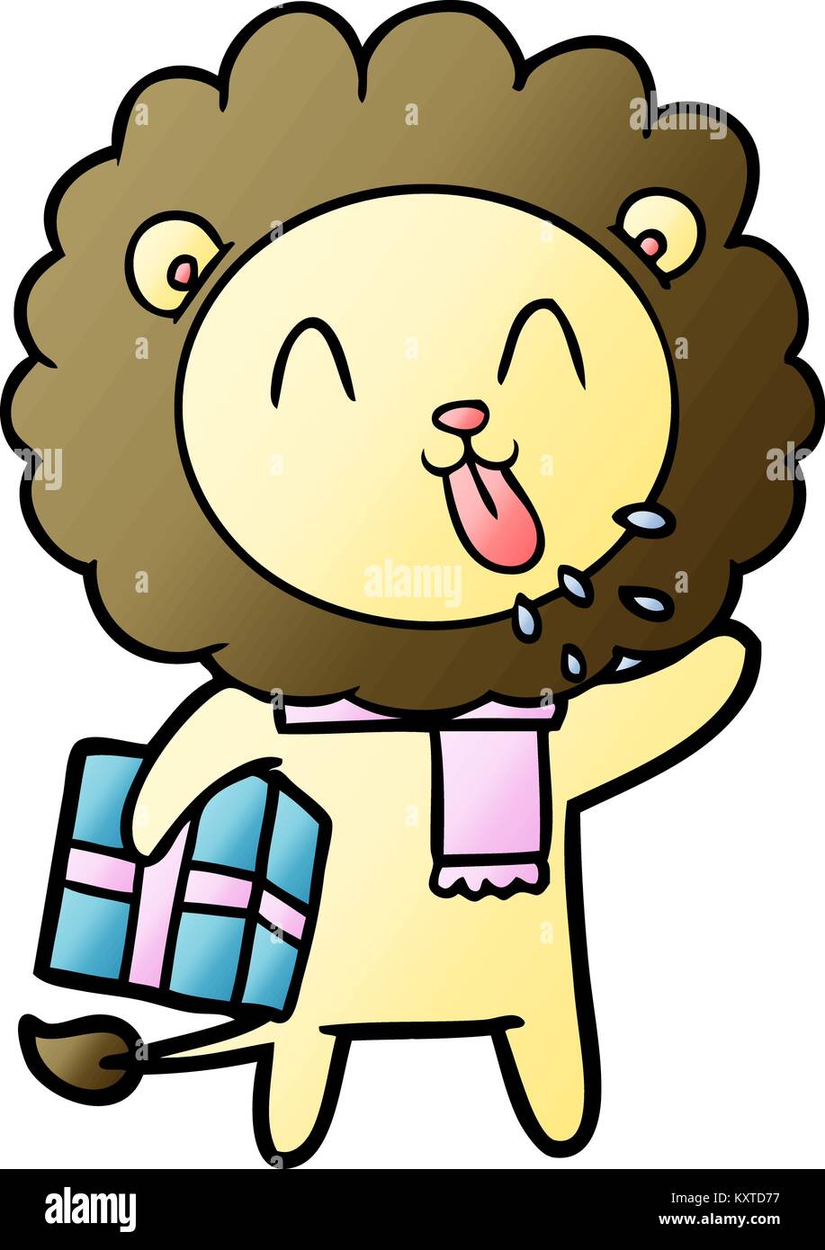 happy cartoon lion Stock Vector Image & Art - Alamy