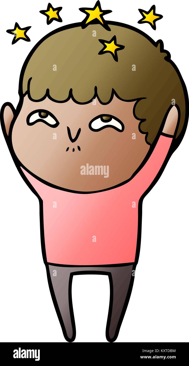 cartoon amazed boy Stock Vector Image & Art - Alamy