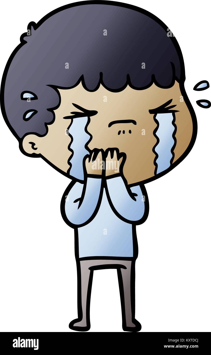 cartoon man crying Stock Vector Image & Art - Alamy