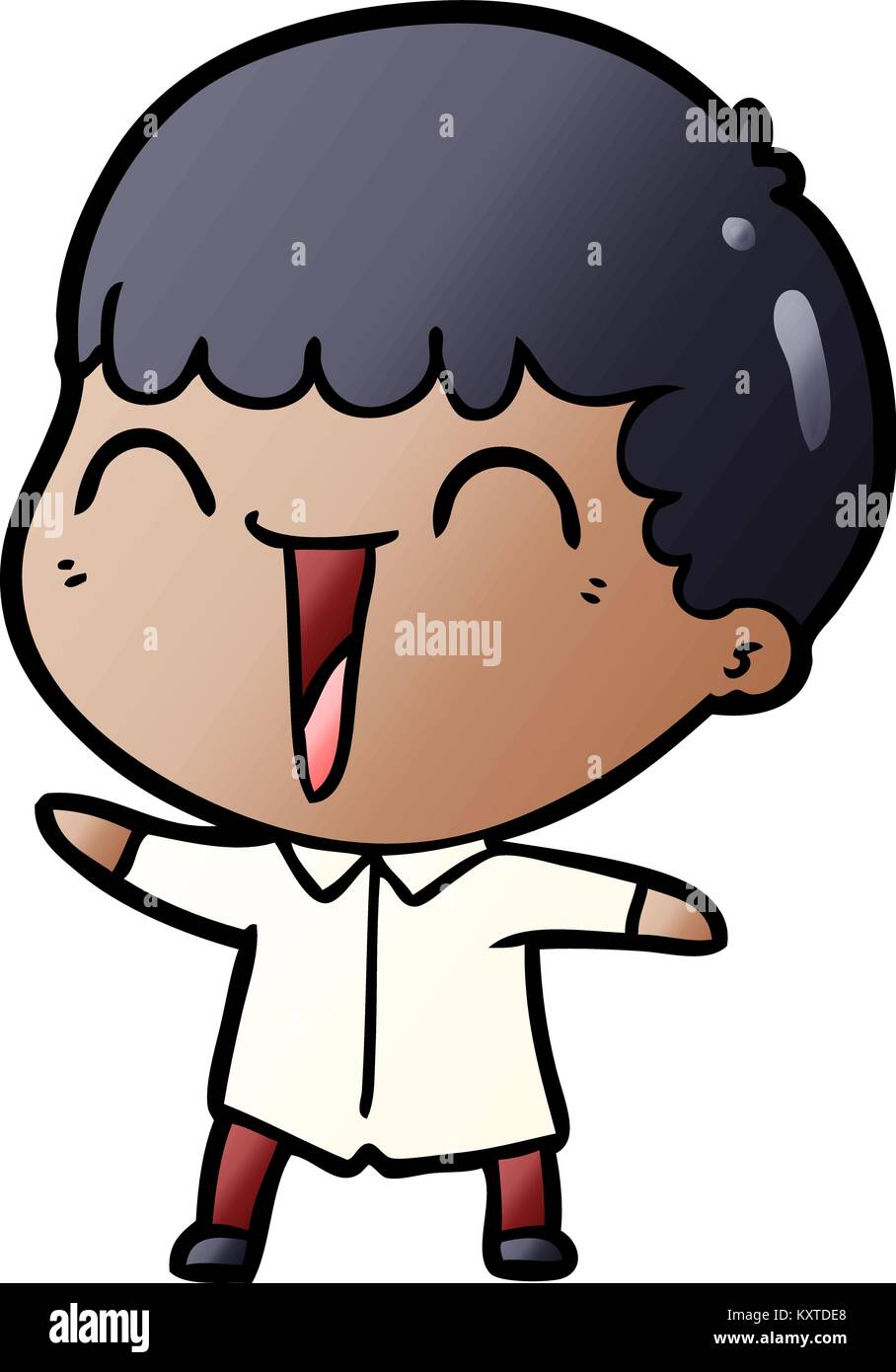 cartoon happy man Stock Vector Image & Art - Alamy