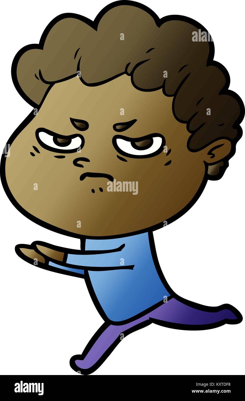 cartoon angry man Stock Vector Image & Art - Alamy