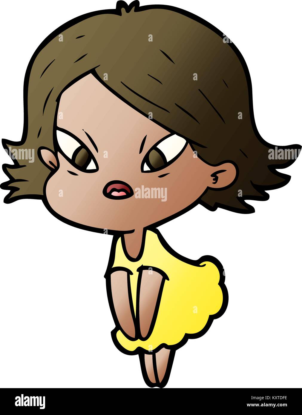 cartoon stressed woman Stock Vector Image & Art - Alamy