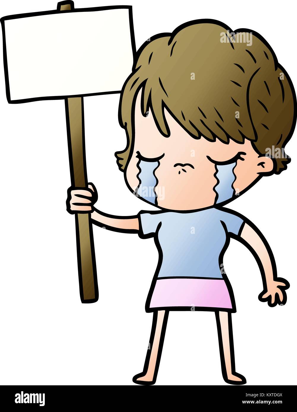 cartoon woman crying Stock Vector Image & Art - Alamy