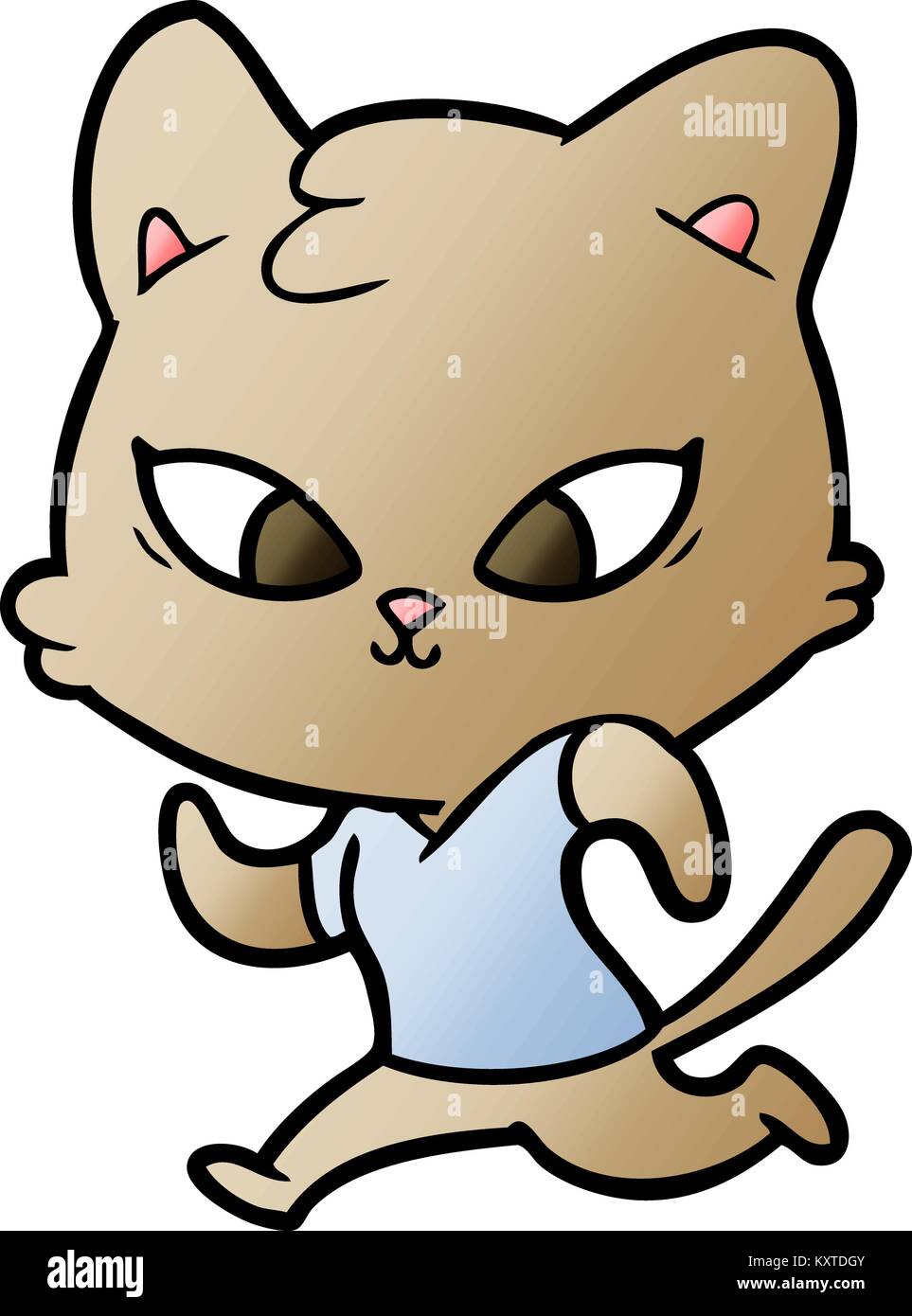 cute cartoon cat Stock Vector Image & Art - Alamy