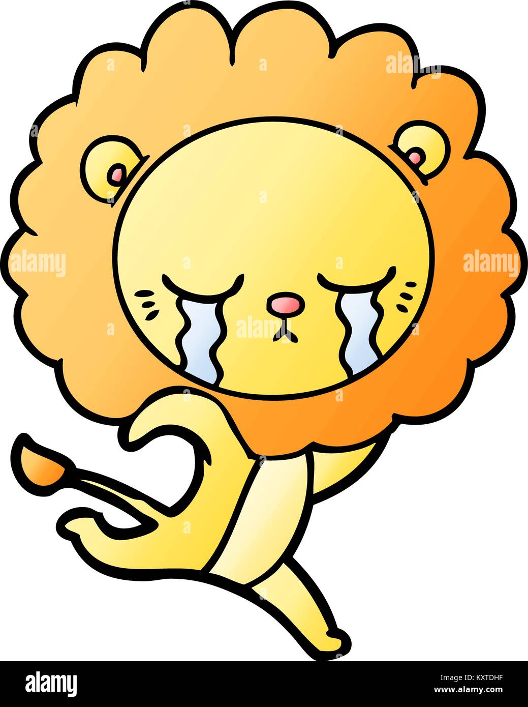 crying cartoon lion Stock Vector Image & Art - Alamy
