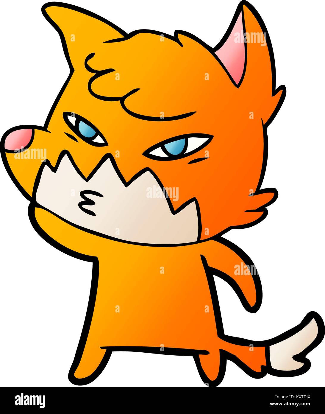 clever cartoon fox Stock Vector Image & Art - Alamy