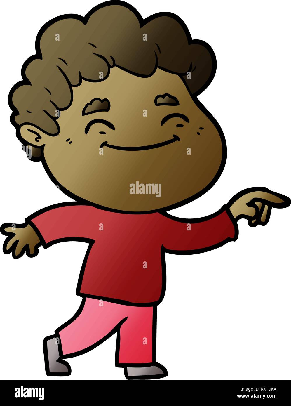 cartoon friendly man Stock Vector Image & Art - Alamy