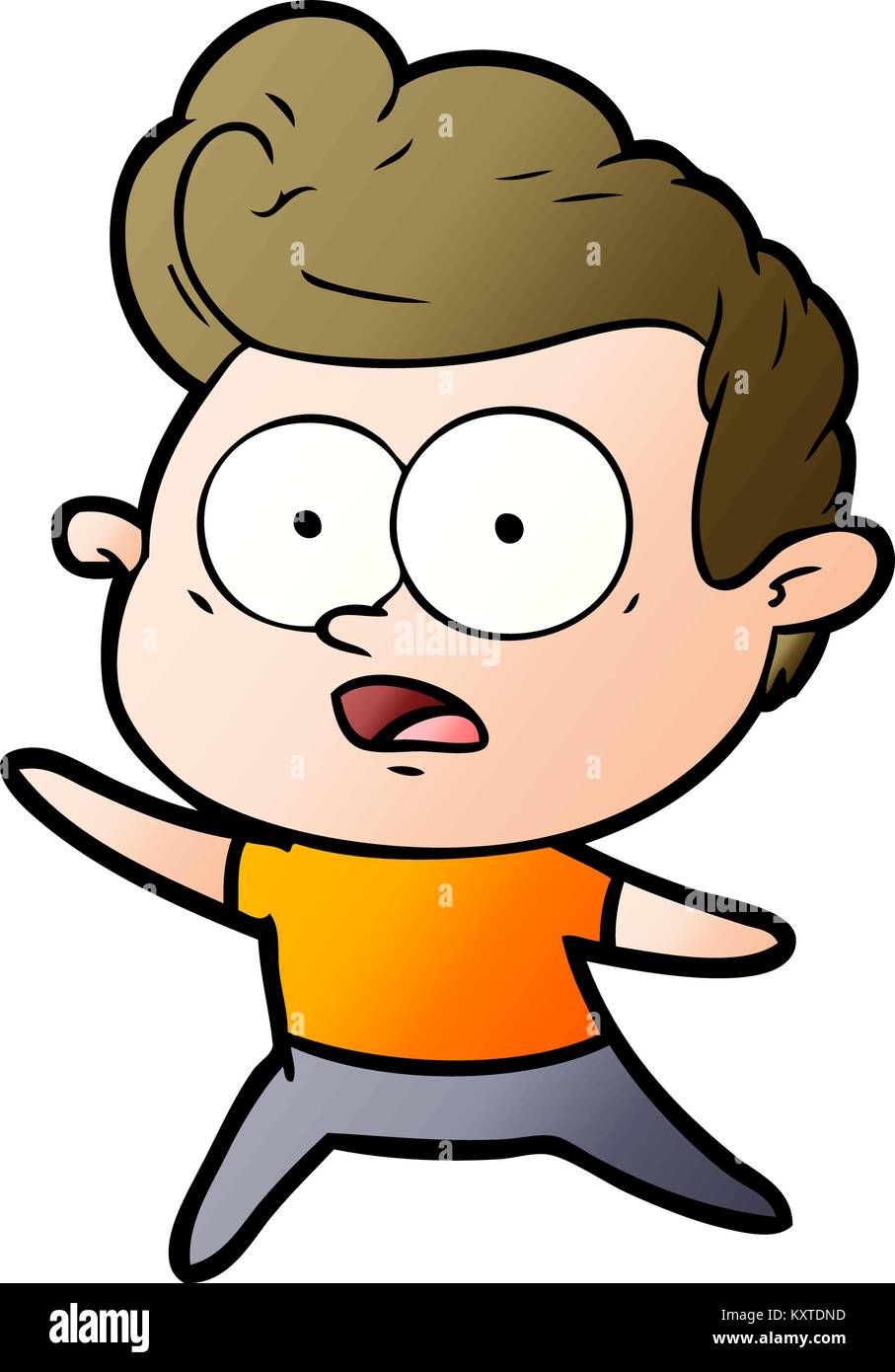 cartoon staring man Stock Vector Image & Art - Alamy