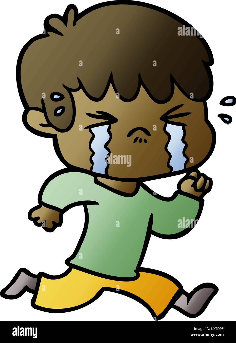cartoon boy crying Stock Vector Image & Art - Alamy