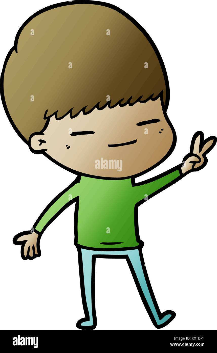 cartoon smug boy Stock Vector Image & Art - Alamy