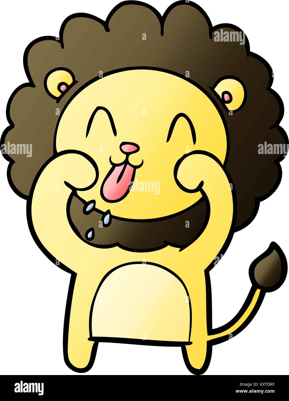 happy cartoon lion Stock Vector Image & Art - Alamy