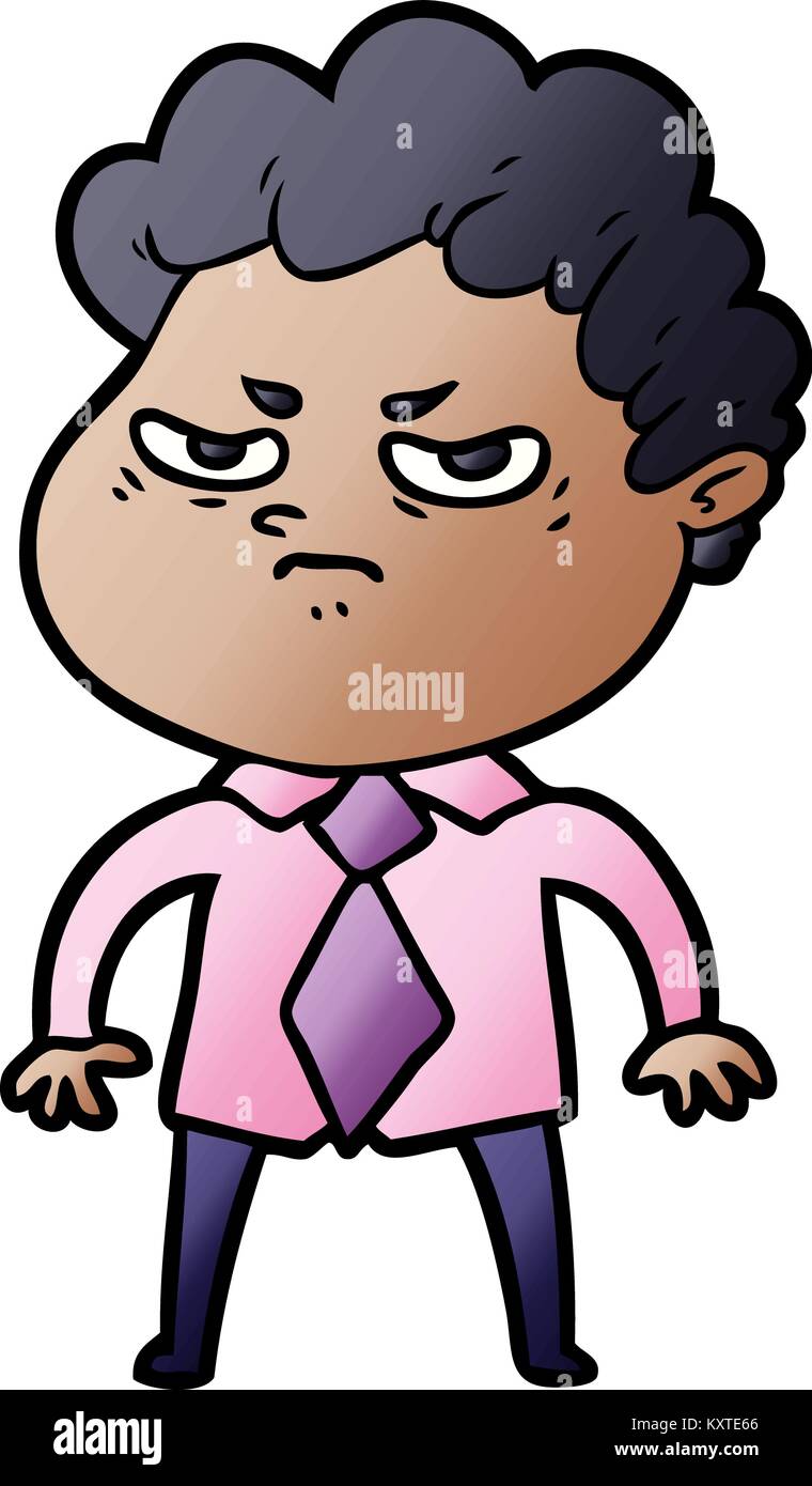 cartoon angry man Stock Vector Image & Art - Alamy