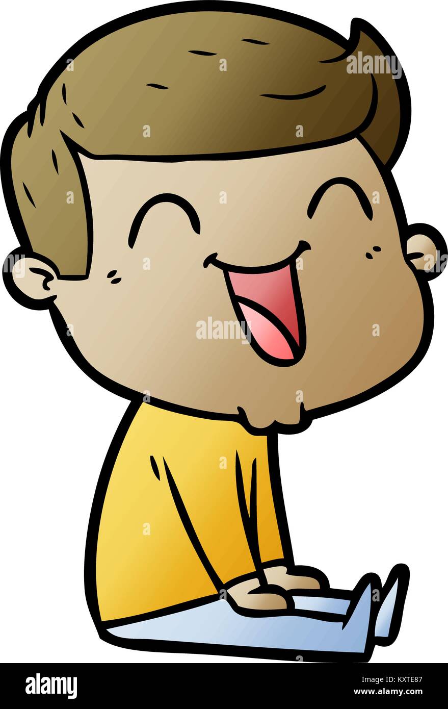 cartoon man laughing Stock Vector Image & Art - Alamy