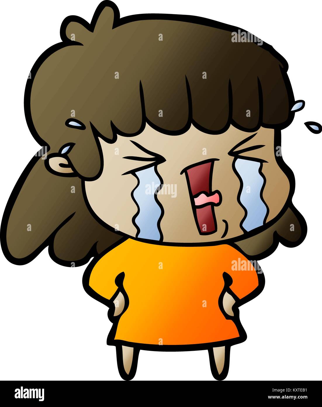 cartoon woman in tears Stock Vector Image & Art - Alamy