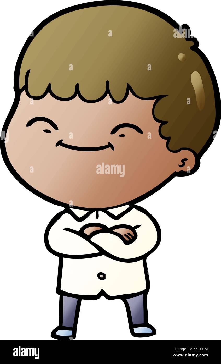 cartoon happy boy Stock Vector Image & Art - Alamy