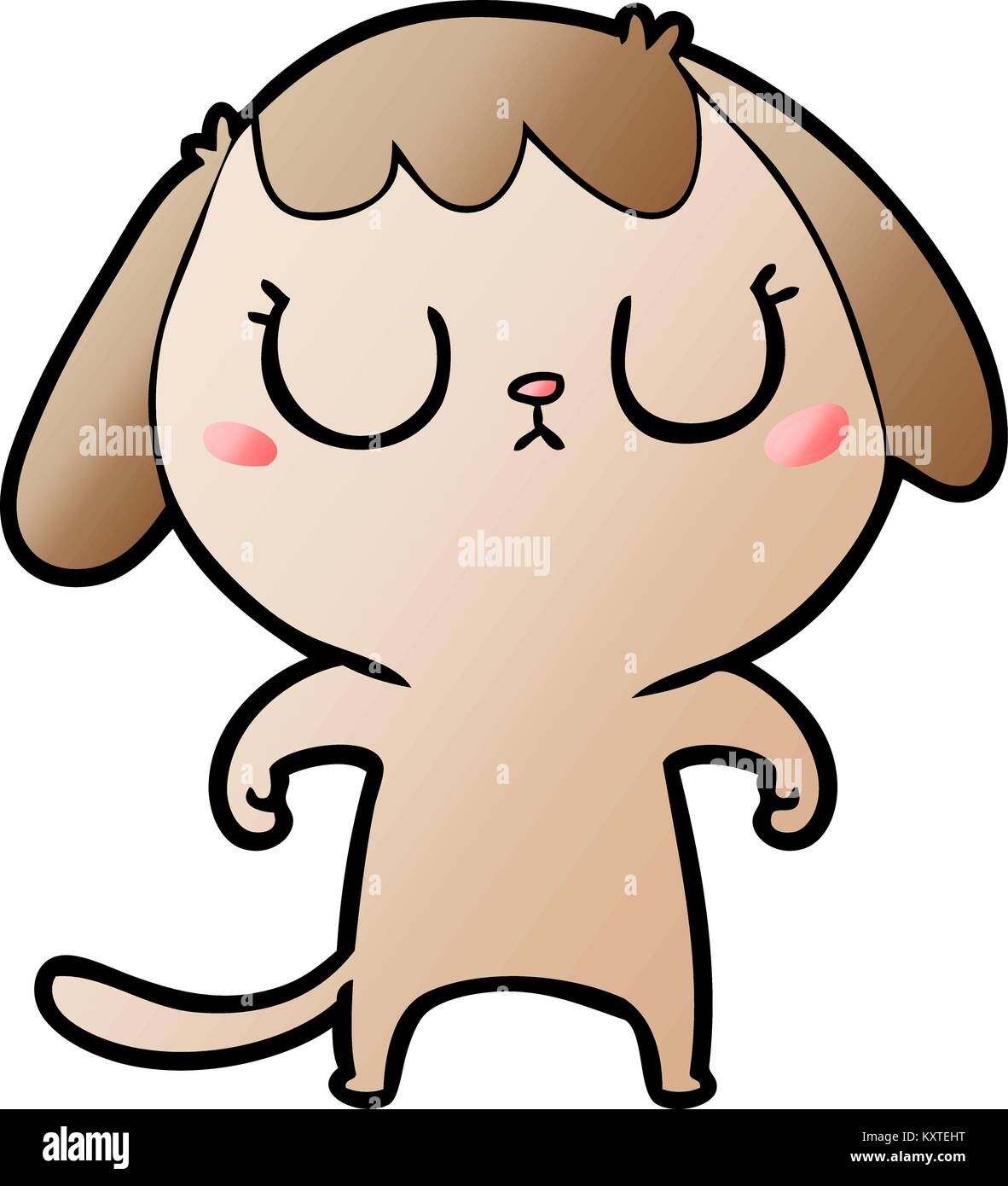 cute cartoon dog Stock Vector Image & Art - Alamy