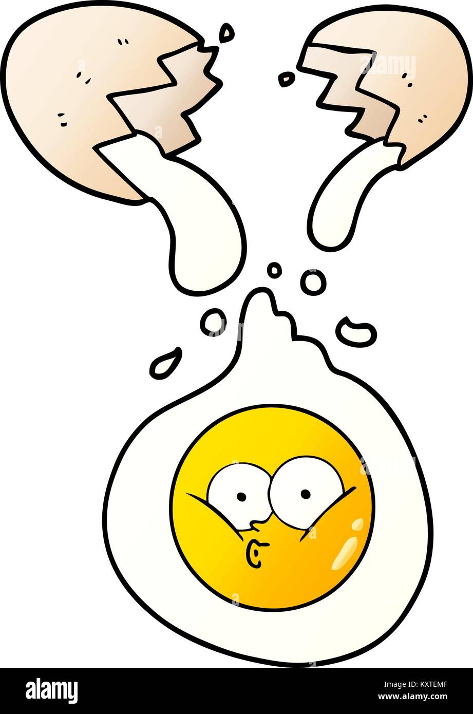 cartoon cracked egg Stock Vector Image & Art - Alamy