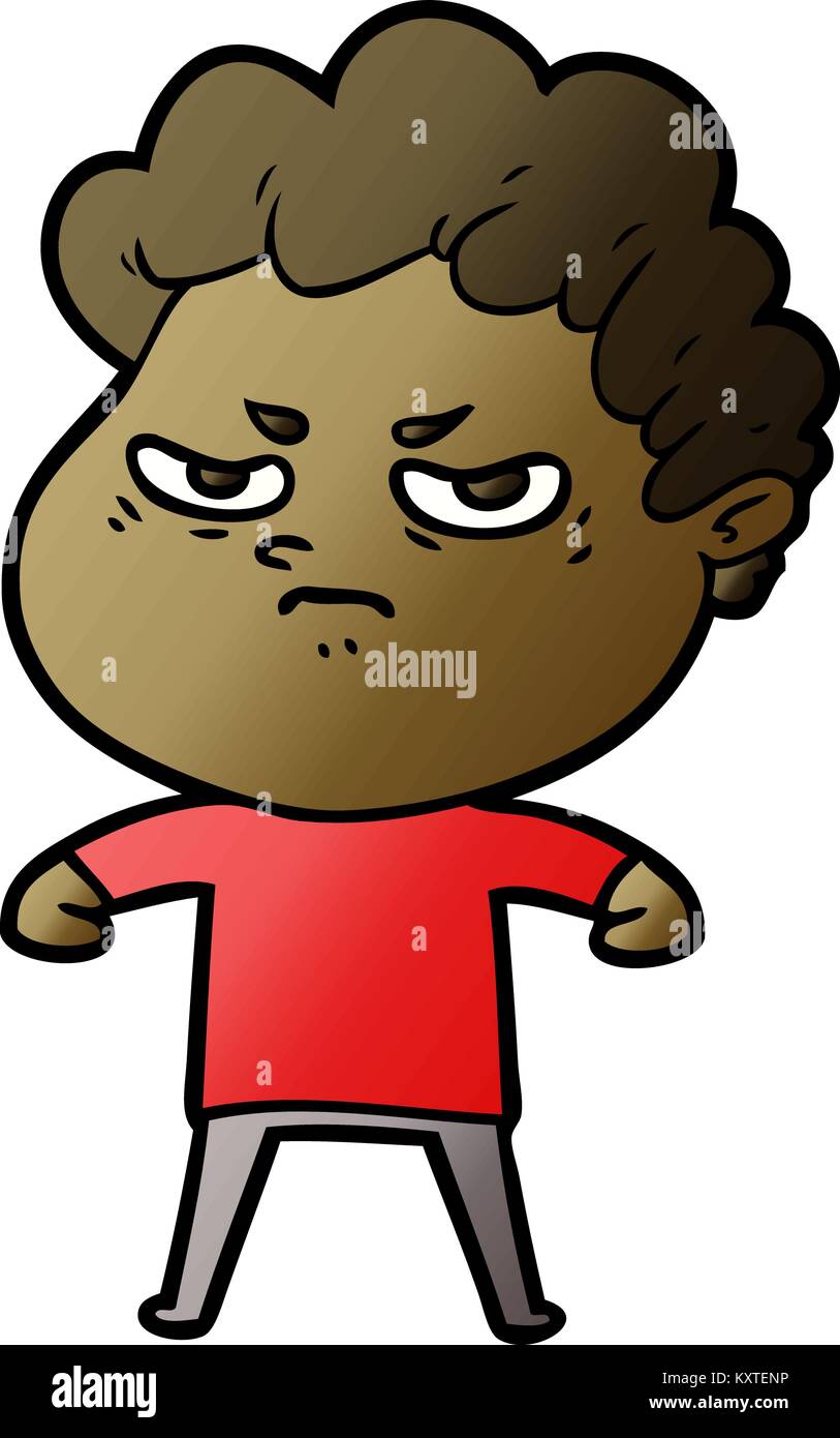 cartoon angry man Stock Vector Image & Art - Alamy