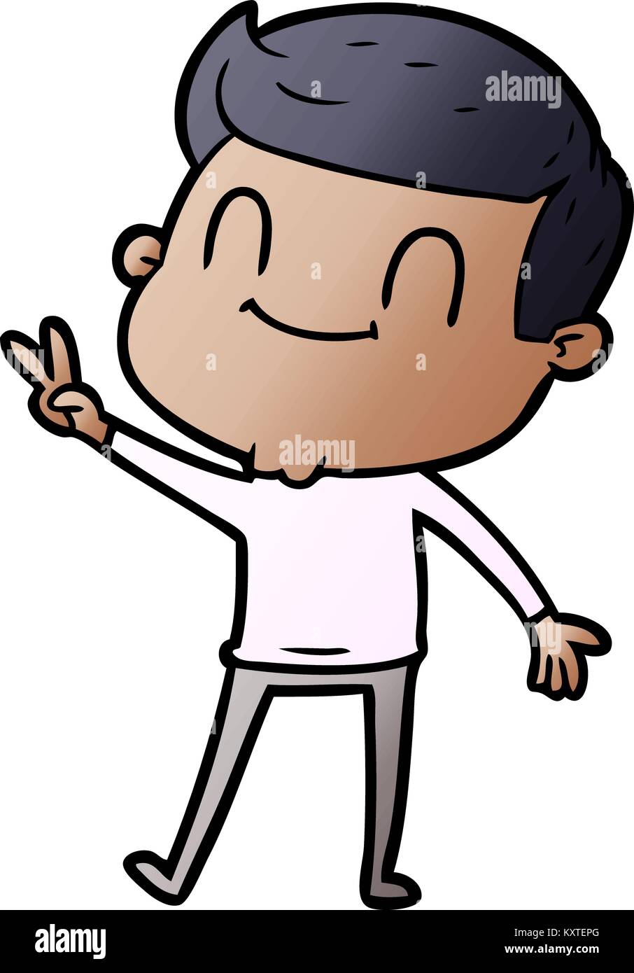 cartoon friendly man Stock Vector Image & Art - Alamy