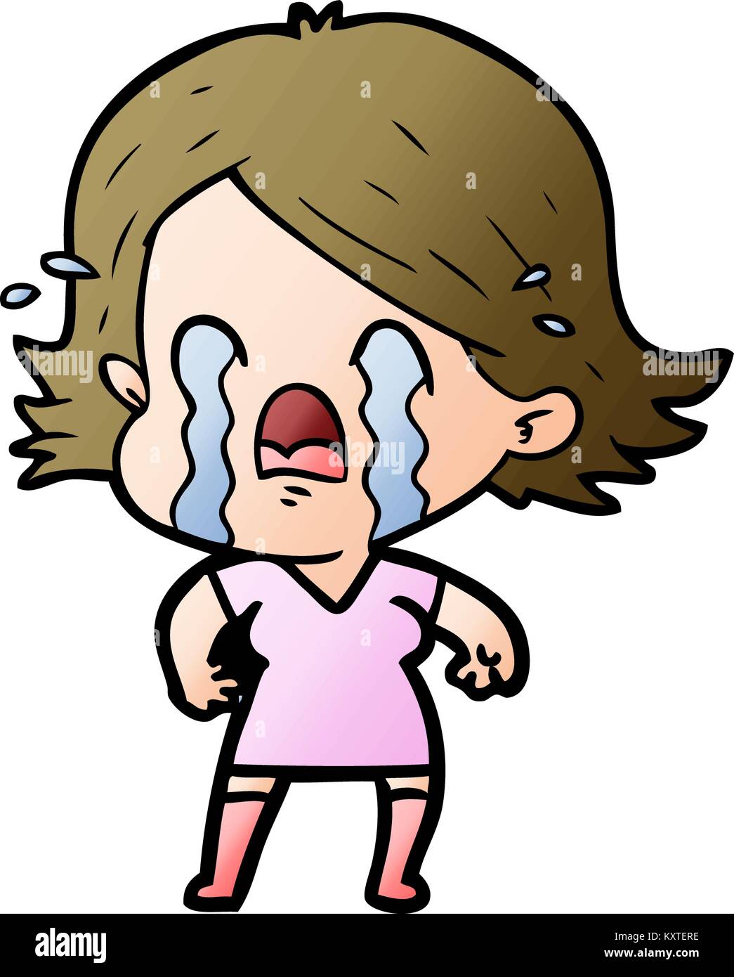 cartoon woman crying Stock Vector Image & Art - Alamy