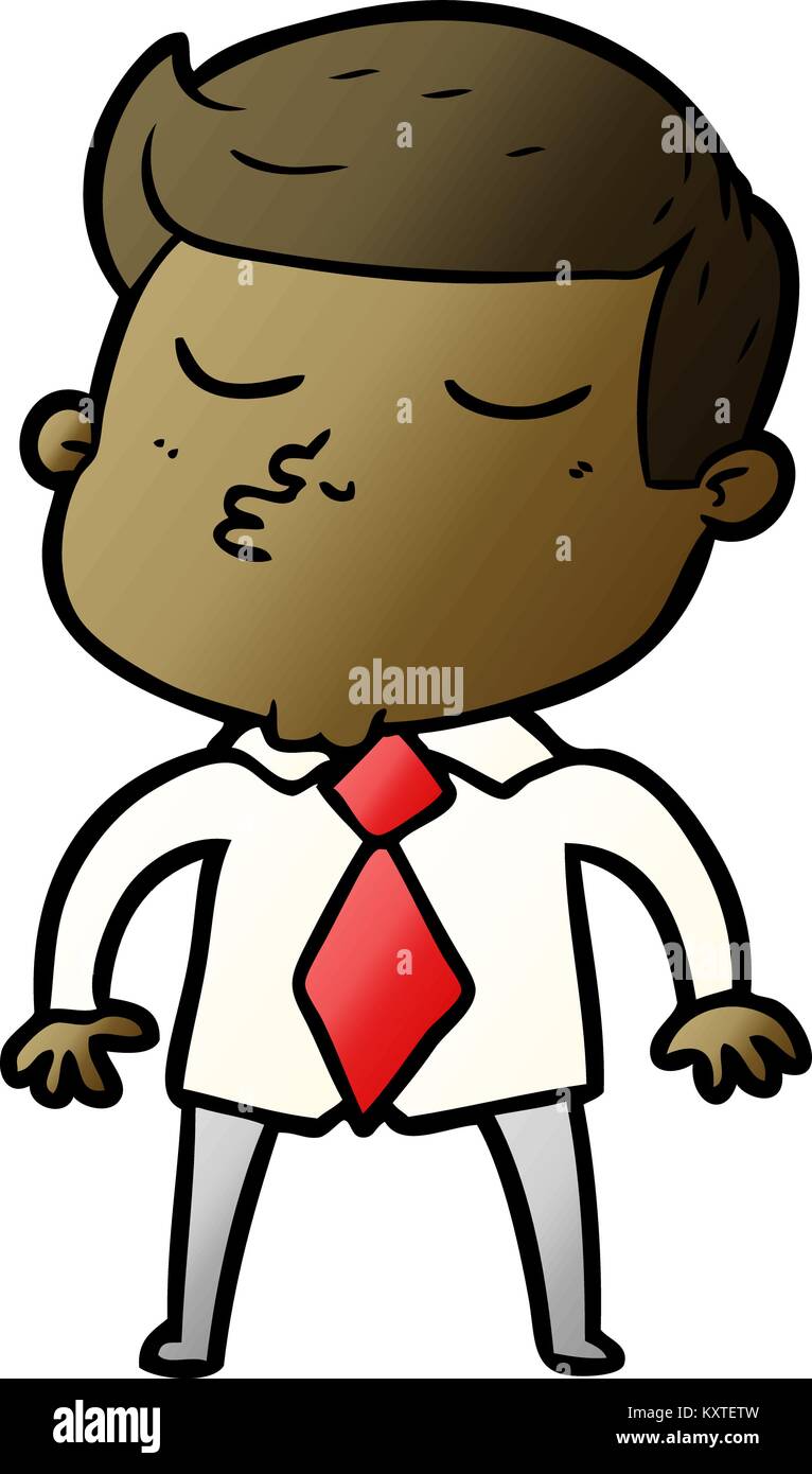 cartoon model guy pouting Stock Vector Image & Art - Alamy