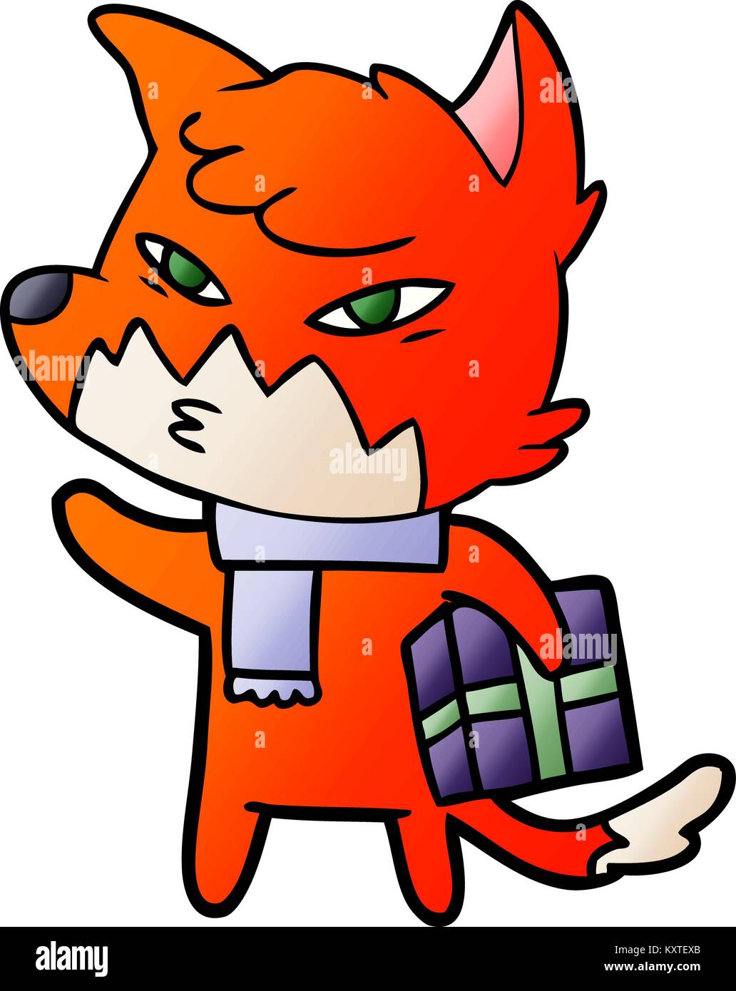 clever cartoon fox Stock Vector Image & Art - Alamy