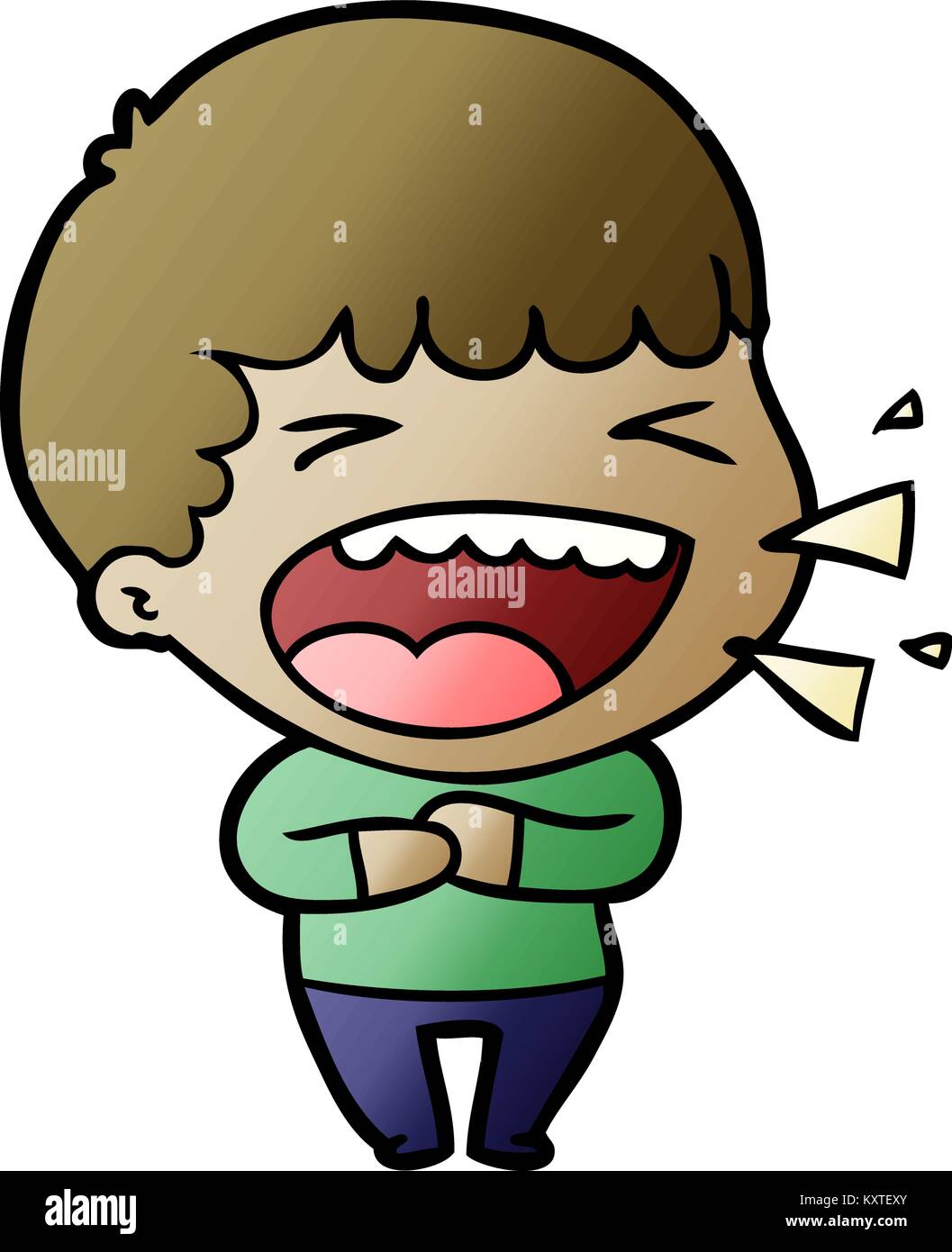 cartoon laughing man Stock Vector Image & Art - Alamy