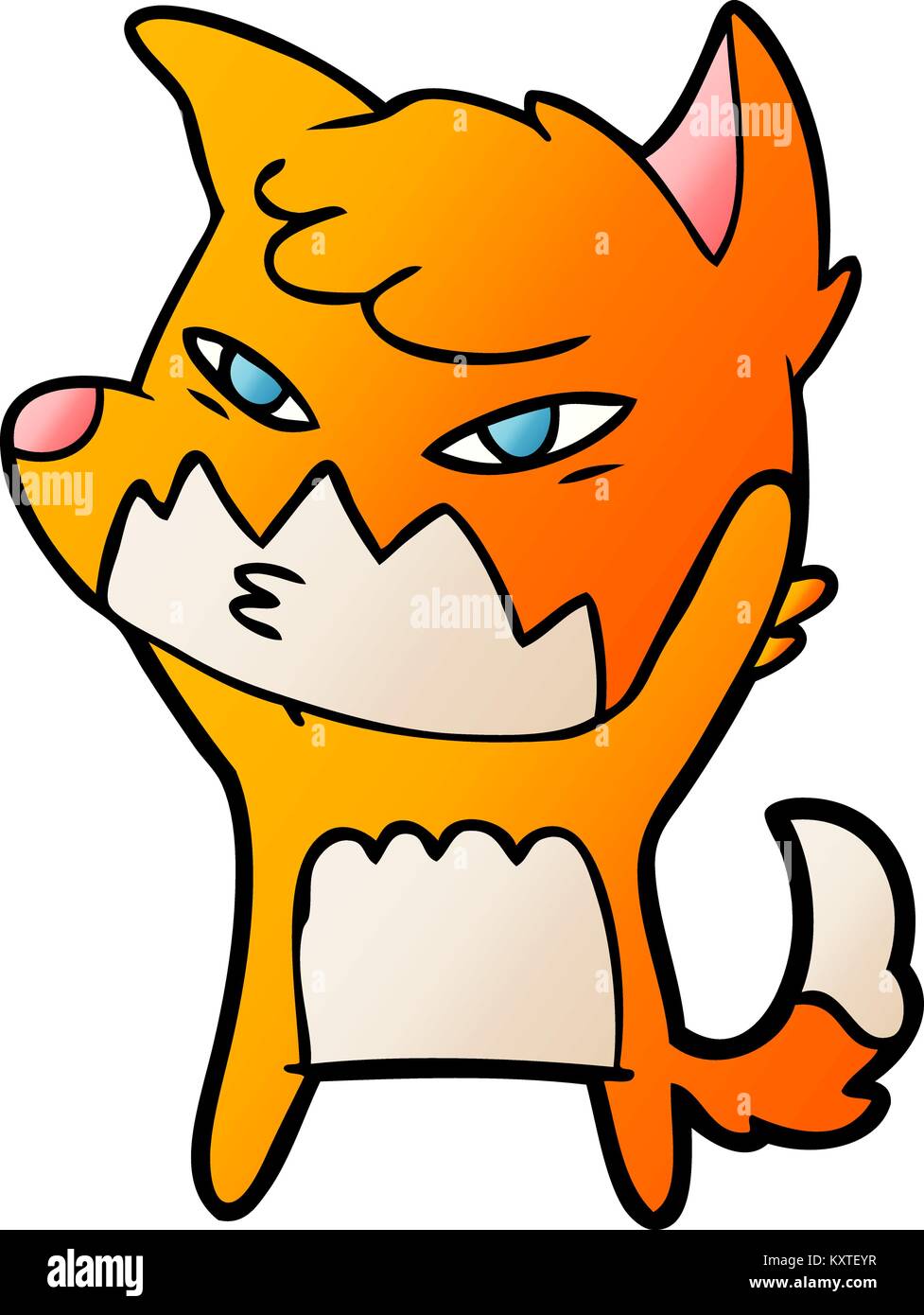 clever cartoon fox Stock Vector Image & Art - Alamy