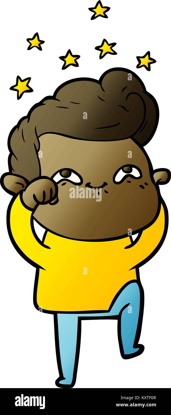 cartoon excited man Stock Vector Image & Art - Alamy