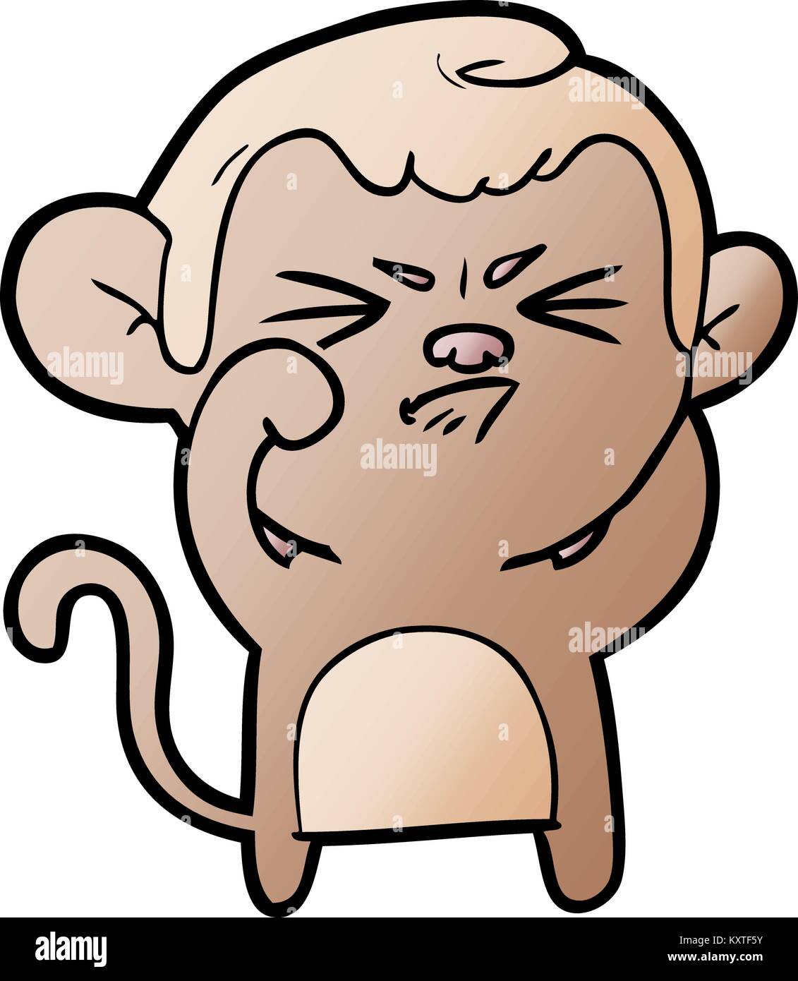 cartoon angry monkey Stock Vector Image & Art - Alamy