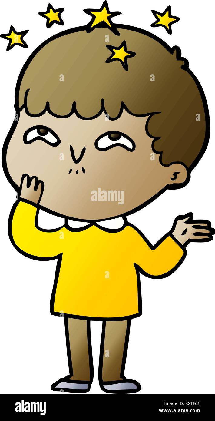 cartoon amazed boy Stock Vector Image & Art - Alamy