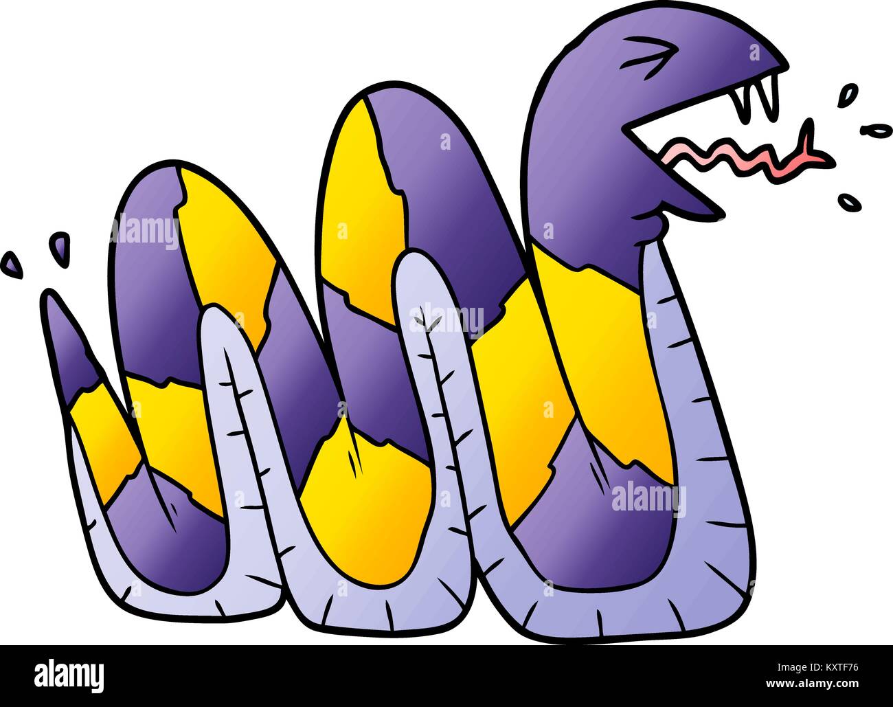 cartoon hissing snake Stock Vector Image & Art - Alamy