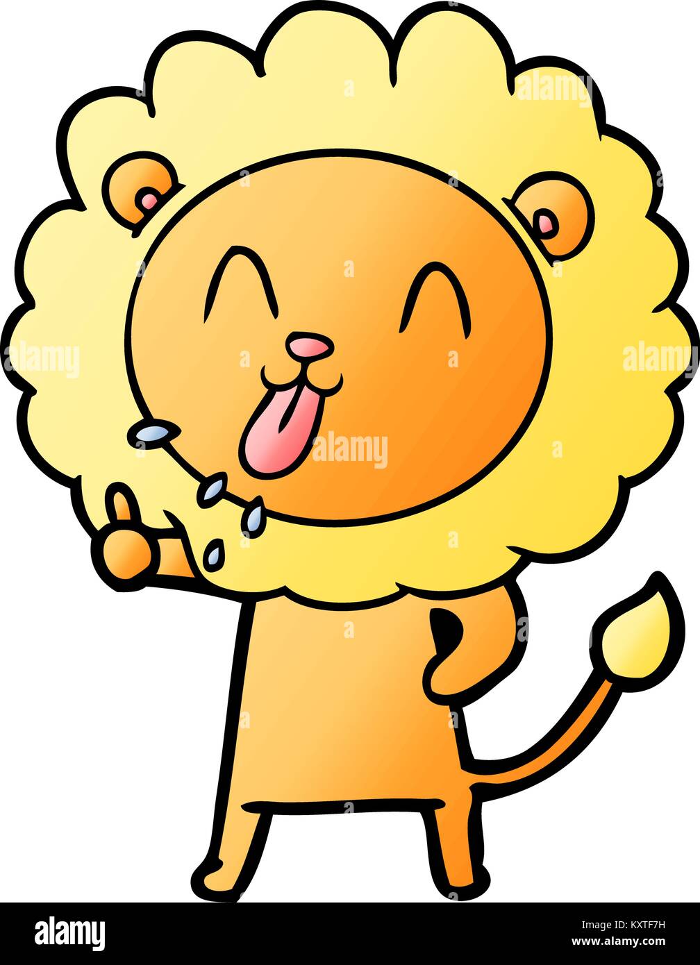happy cartoon lion Stock Vector Image & Art - Alamy