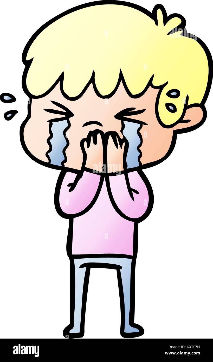 cartoon boy crying Stock Vector Image & Art - Alamy