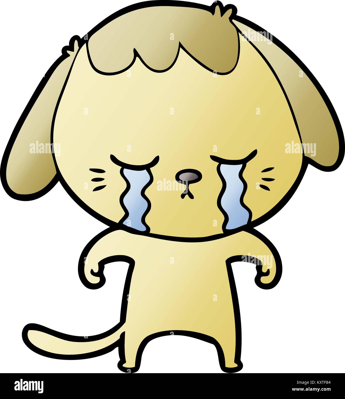cartoon crying dog Stock Vector Image & Art - Alamy