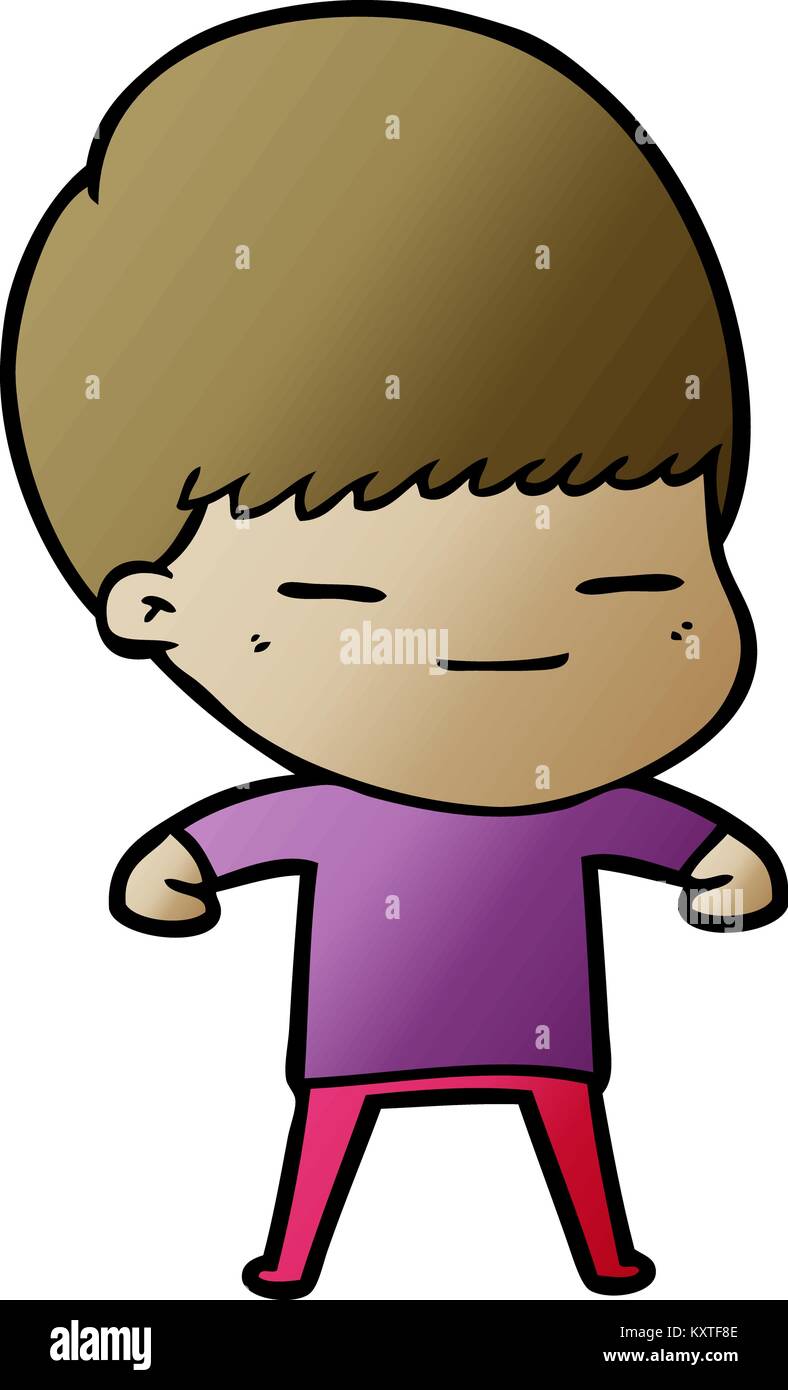 cartoon smug boy Stock Vector Image & Art - Alamy